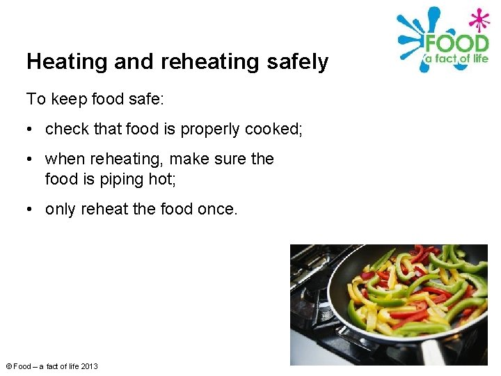 Power Point 262 Food safety Food a fact