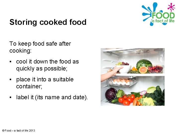 Power Point 262 Food safety Food a fact