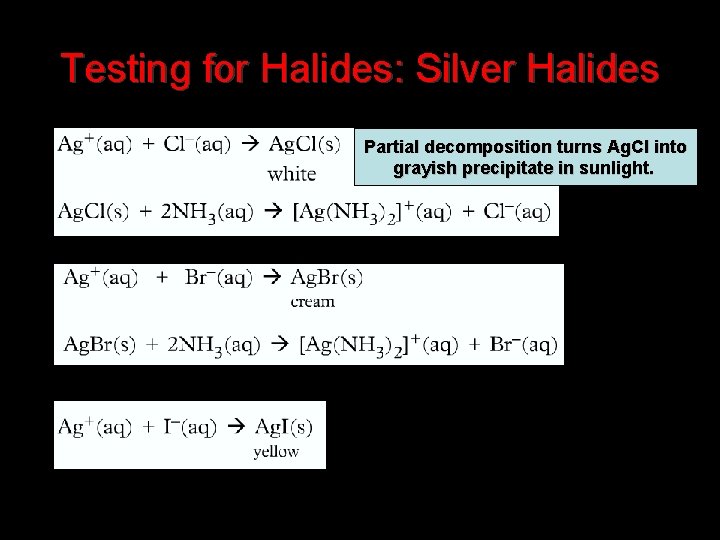 Group 7 Reactions of Halogens and Halides Disproportionation