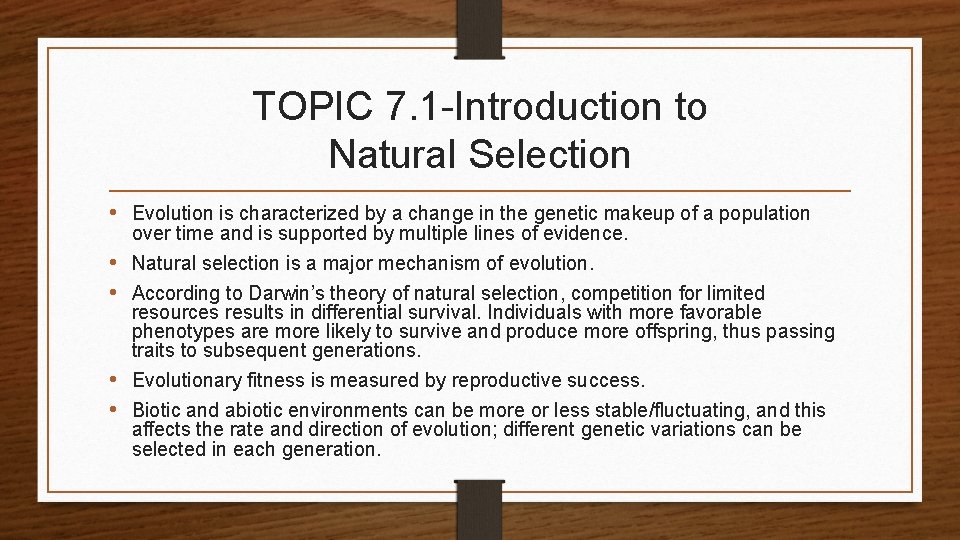 Topic 7 TOPIC 7 1 Introduction to Natural