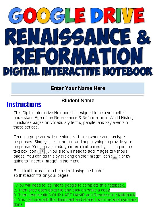 Enter Your Name Here Instructions Student Name This