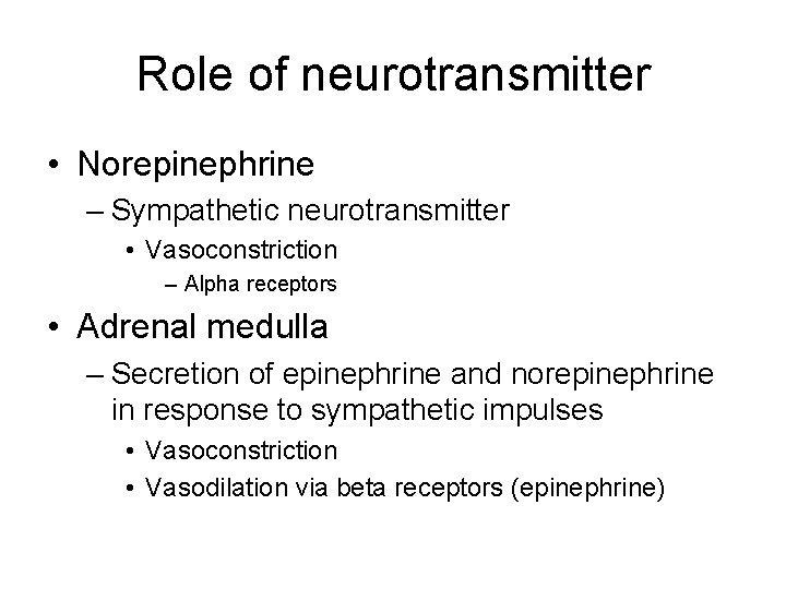 Blood pressure 1 Regulation of blood flow Local