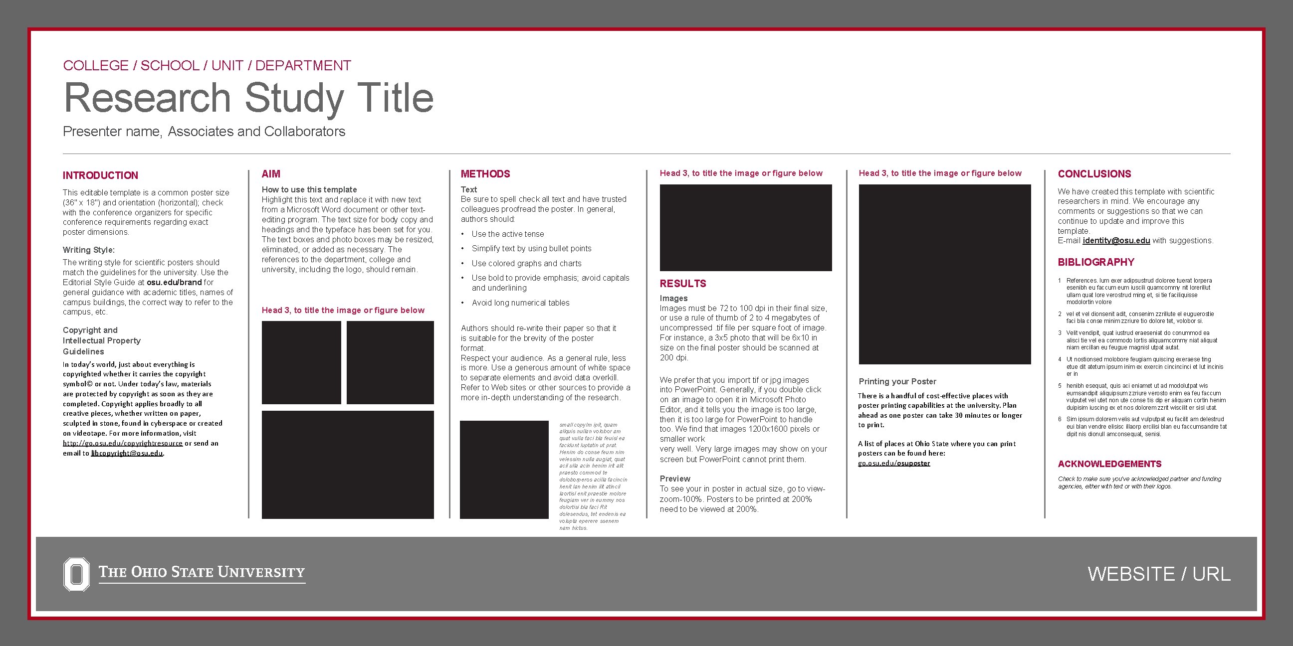 COLLEGE SCHOOL UNIT DEPARTMENT Research Study Title Presenter