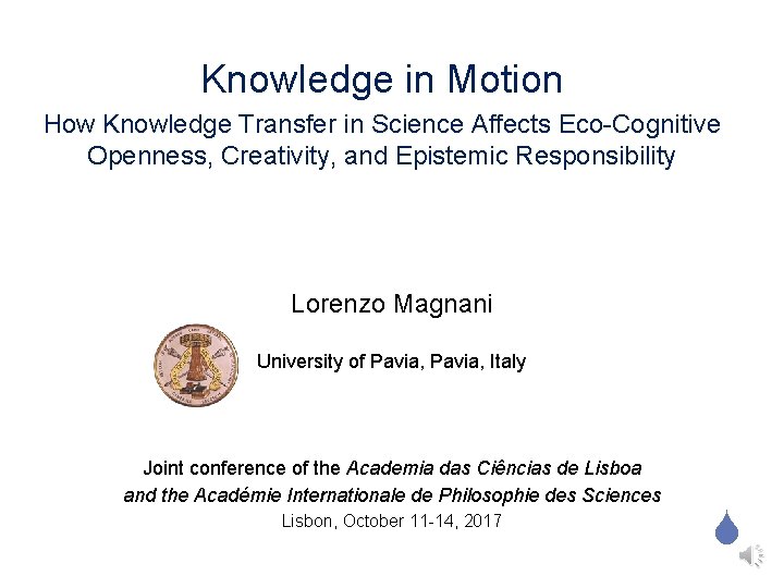 Knowledge in Motion How Knowledge Transfer in Science