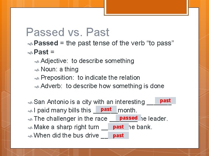 Commonly Confused Words Week 2 Anderson Bult Lose