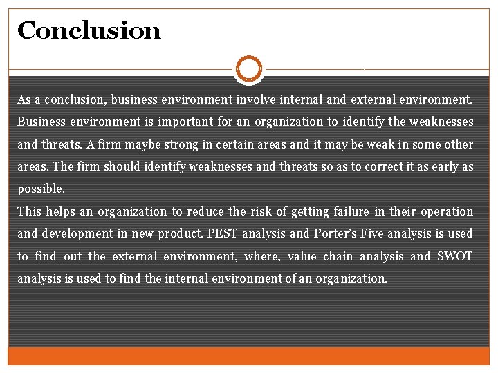 Business Environment in Oman Introduction Understanding the environment