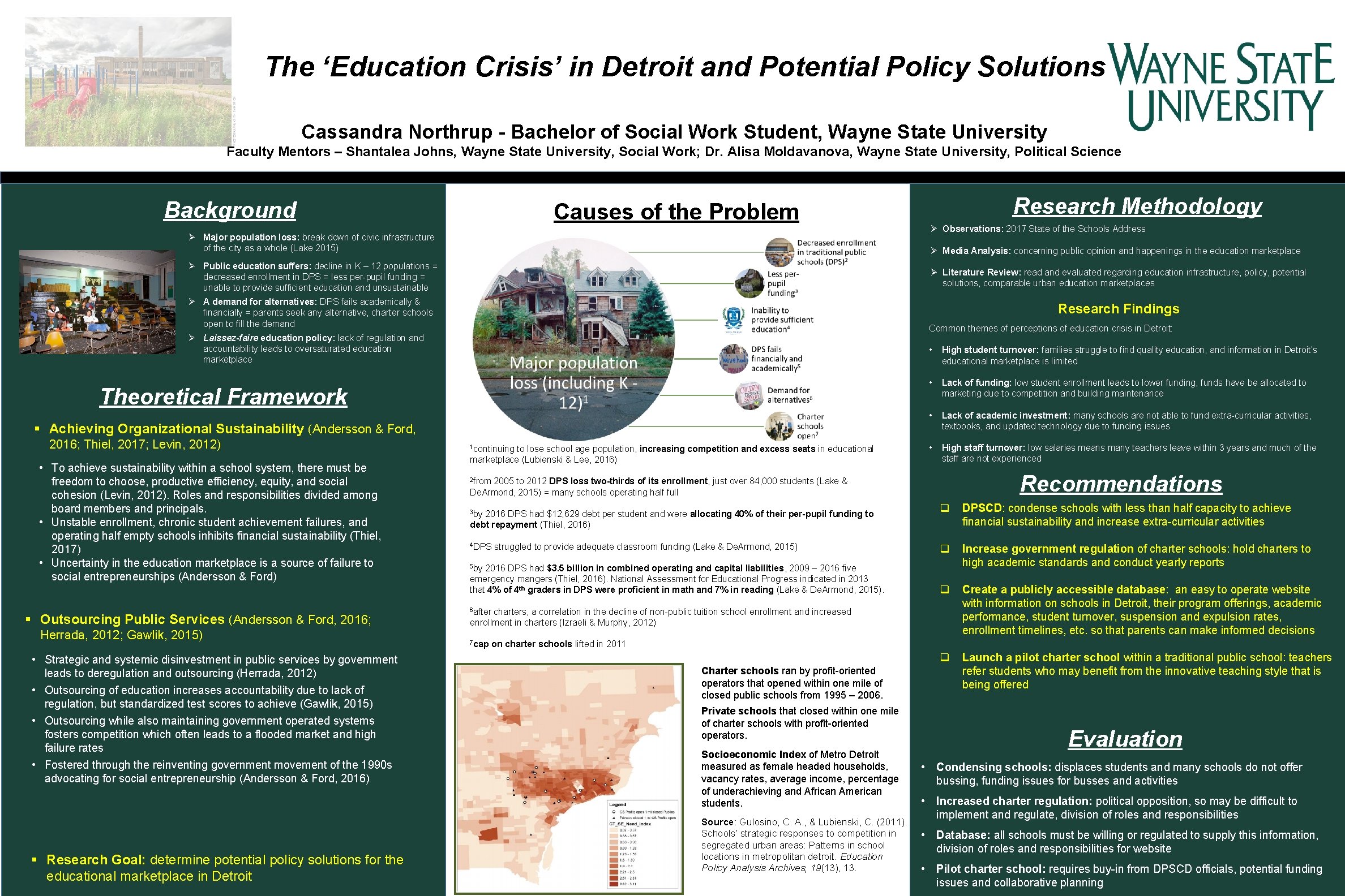 The Education Crisis in Detroit and Potential Policy