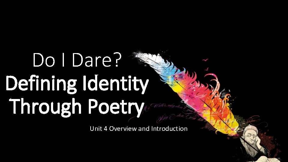 Do I Dare Defining Identity Through Poetry Unit