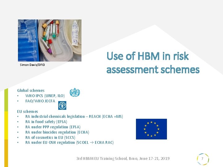 Use of HBM data for risk assessment Jos