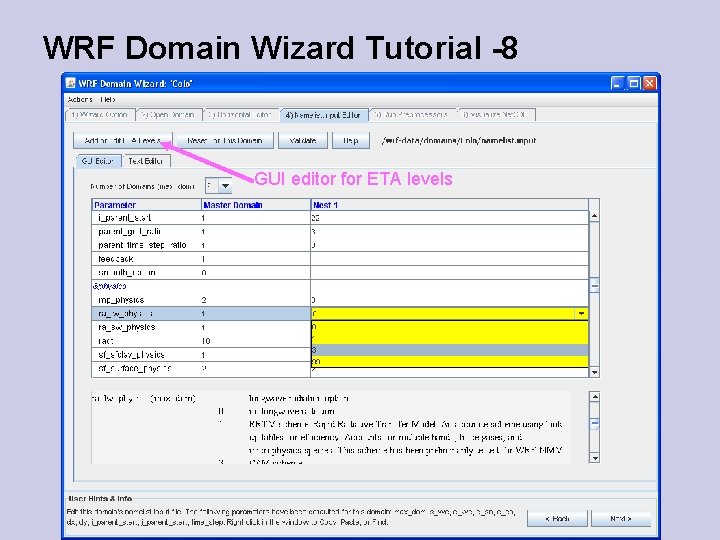 WRF Domain Wizard A GUI for the WRF