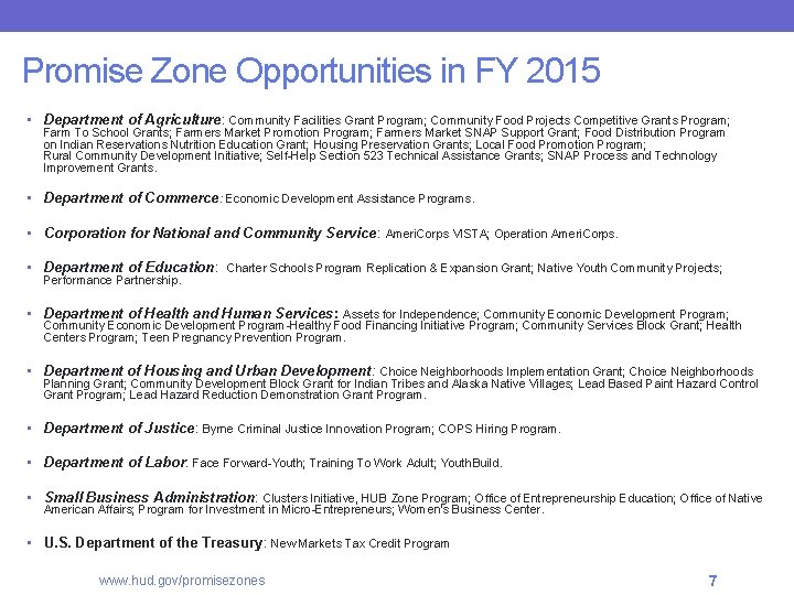 U S Department of Housing and Urban Development