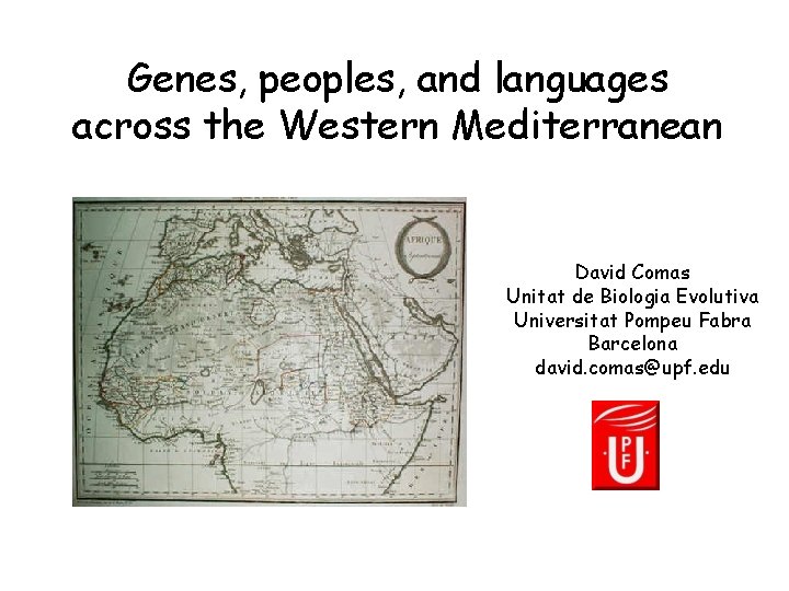 Genes peoples and languages across the Western Mediterranean