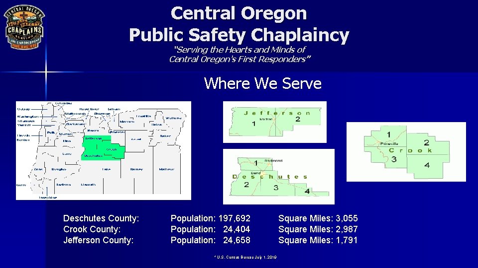 Central Oregon Public Safety Chaplaincy Serving the Hearts