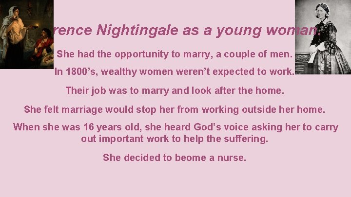 Florence Nightingale By Ruth Kenny Florence Nightingales Early