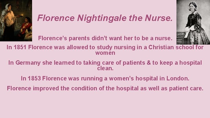 Florence Nightingale By Ruth Kenny Florence Nightingales Early