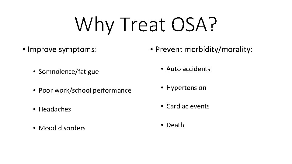 Surgical Management of Obstructive Sleep Apnea Caleb Wilson