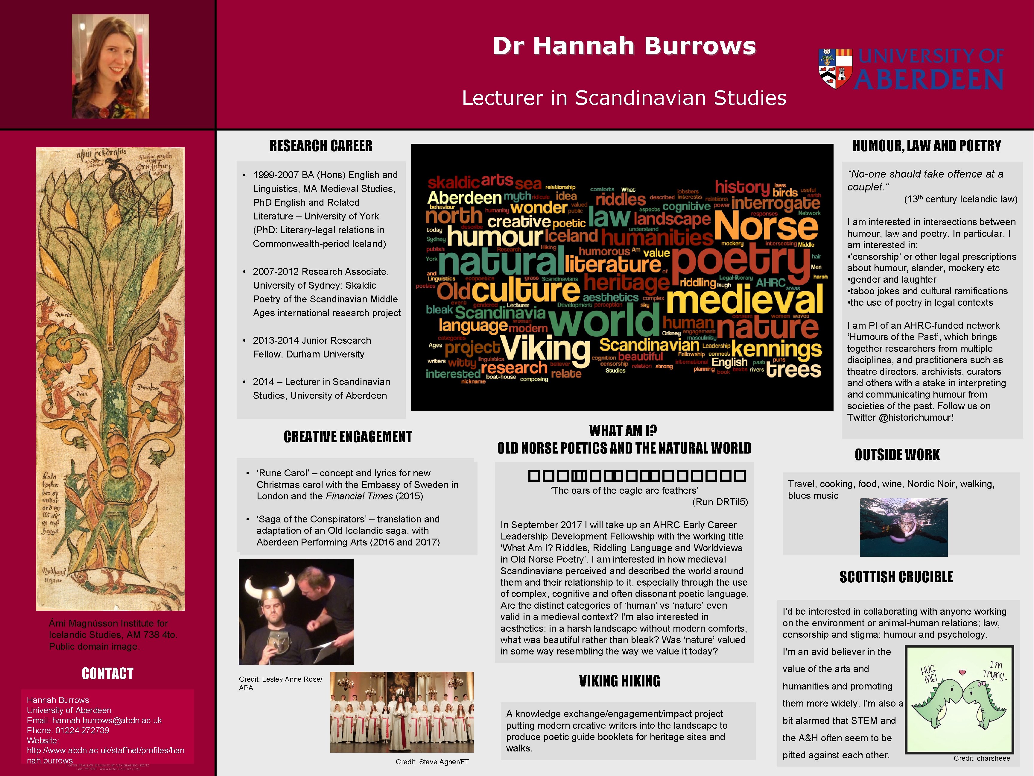 Dr Hannah Burrows Lecturer in Scandinavian Studies RESEARCH