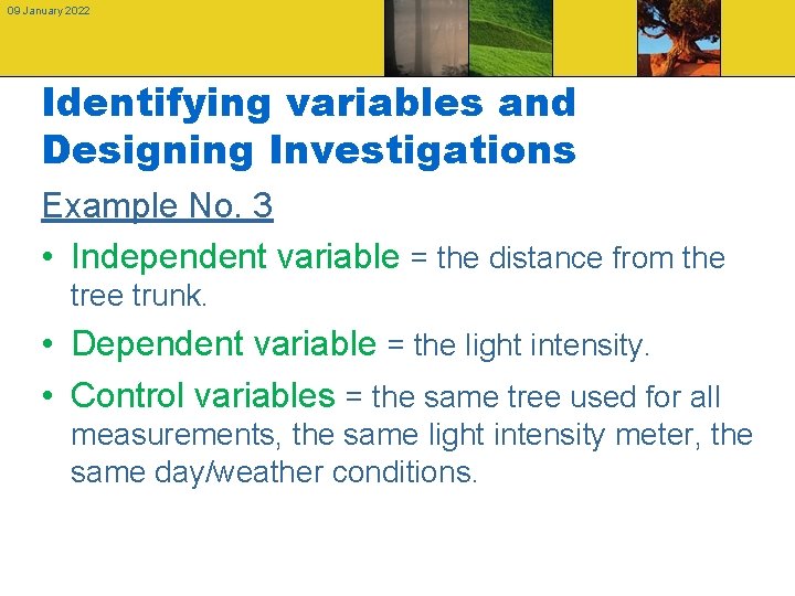How Science Works 09 January 2022 Identifying Variables