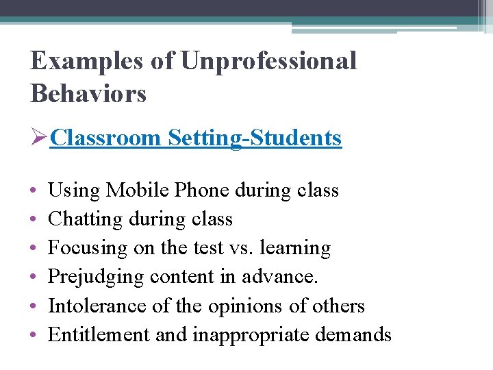 PROFESSIONALISM IN MEDICAL EDUCATION OBJECTIVES Define Professionalism ...