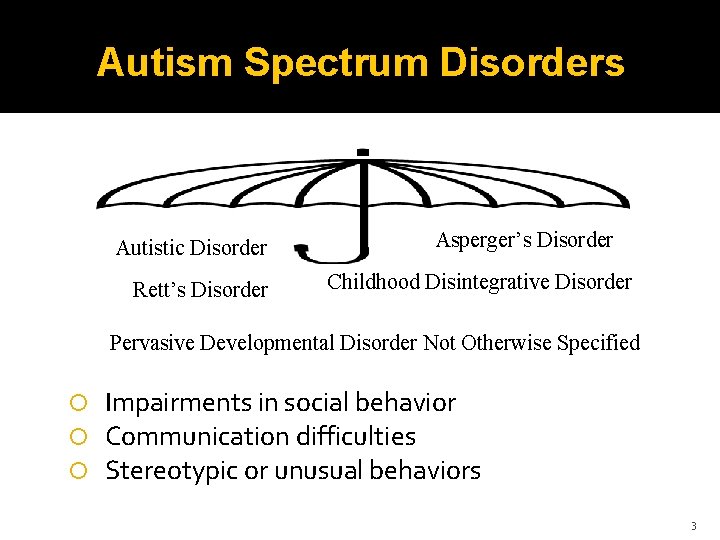 Autism Power Point Autism The Musical 1 Focus