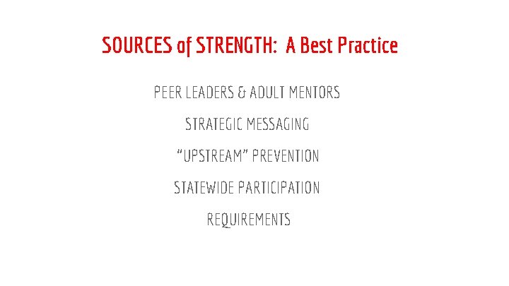 Sources of Strength Trigg County High School Cadiz