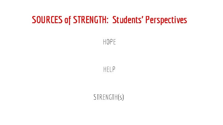 Sources of Strength Trigg County High School Cadiz