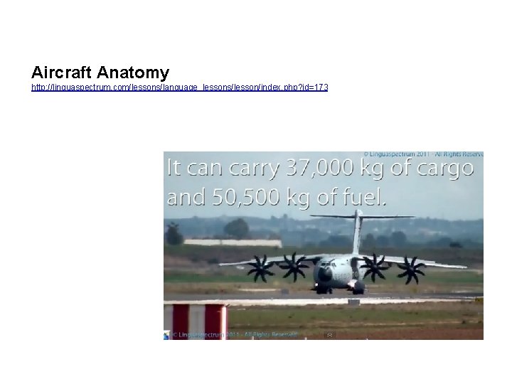 Aircraft Anatomy http linguaspectrum ...