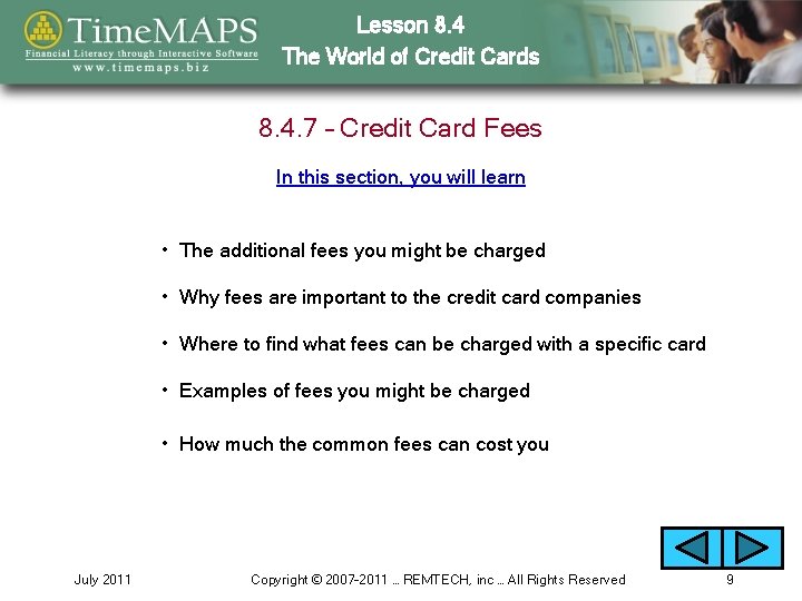 Lesson 8 4 The World of Credit Cards