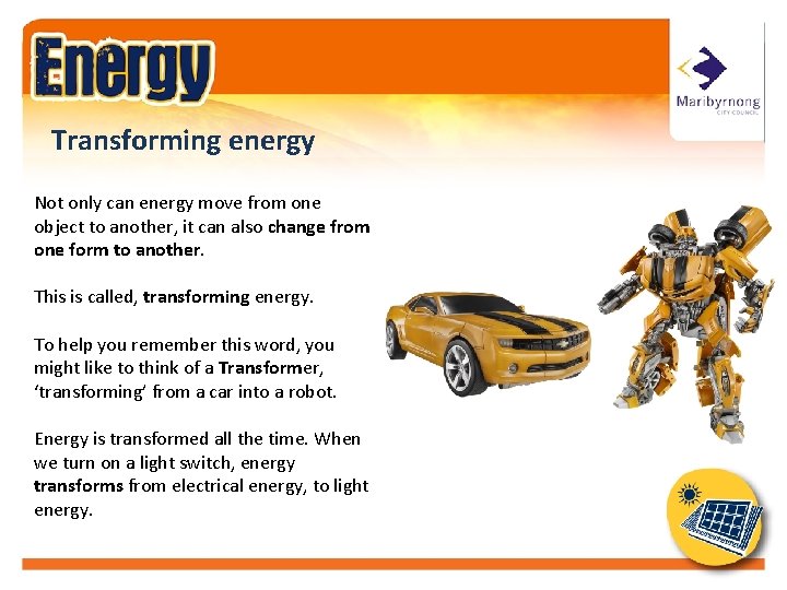 Electricalenergy Electrical energy is what we call electricity