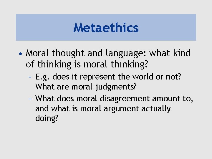 The denial of moral truth objections Michael Lacewing