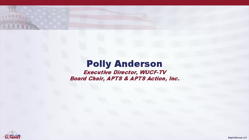 Polly Anderson Executive Director WUCFTV Board Chair APTS