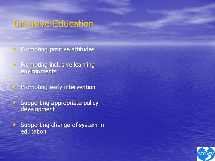 Inclusive Education for children with disability at Kindergartens