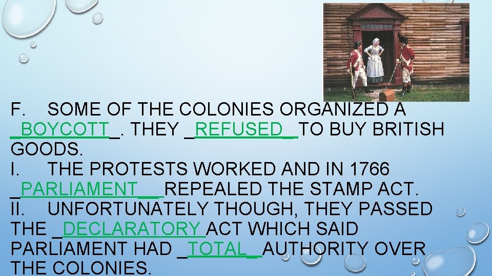 THE COLONIES RESIST CONTROL 3 2 A BY