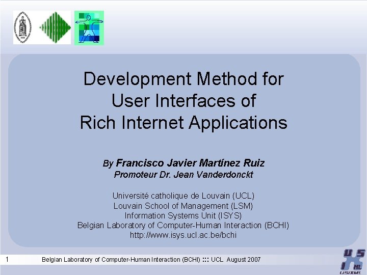 Development Method for User Interfaces of Rich Internet
