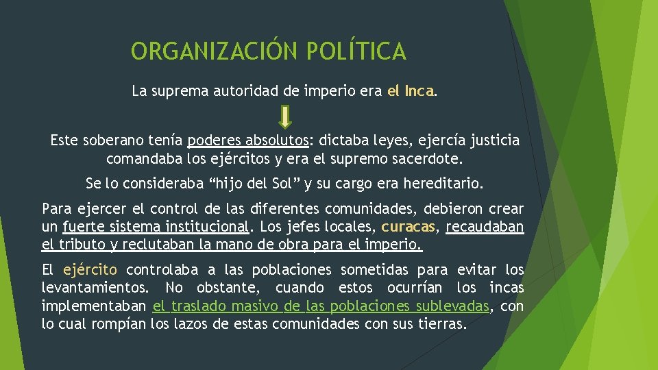 CIVILIZACIN INCAICA El gran imperio incaico el Tahuantinsuyu