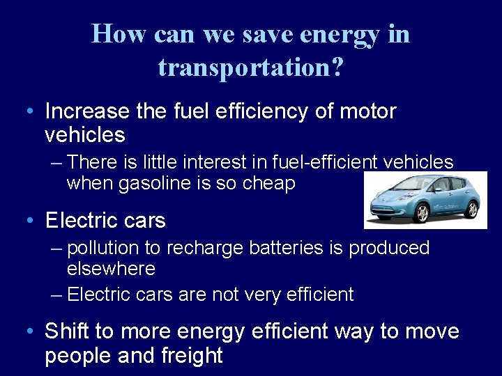 How to choose an energy source The choice