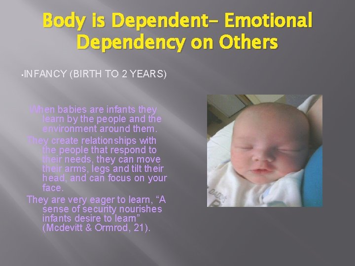 A Childs Development The building blocks of a