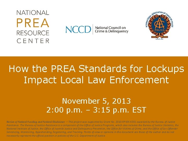 How the PREA Standards for Lockups Impact Local
