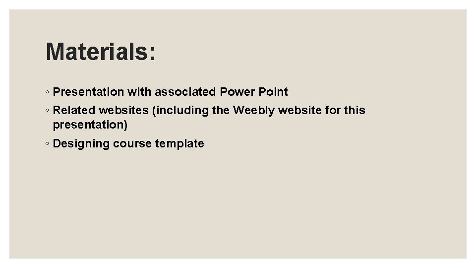 ONLINE TEACHING WHY WHAT AND HOW Presented by