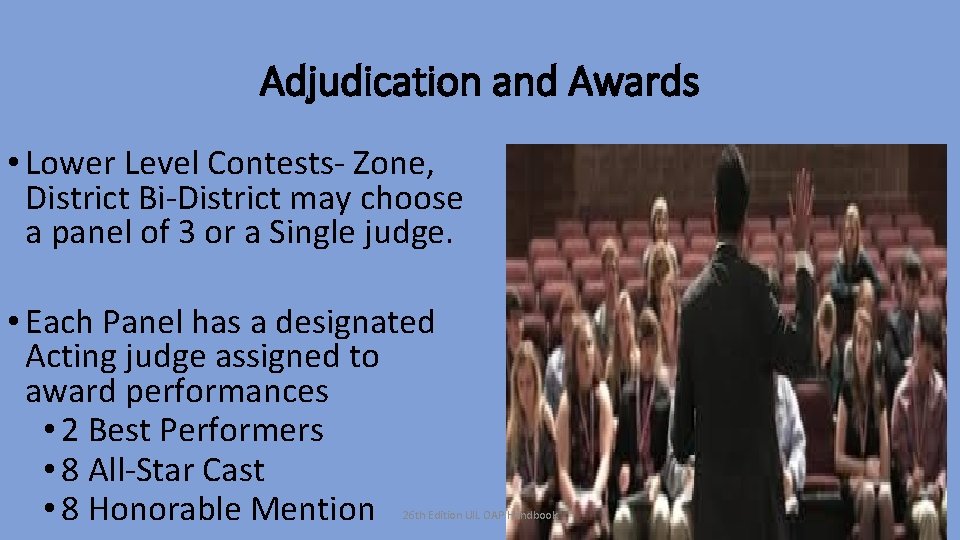 26 th Edition UIL OAP Handbook Paula Rodriguez