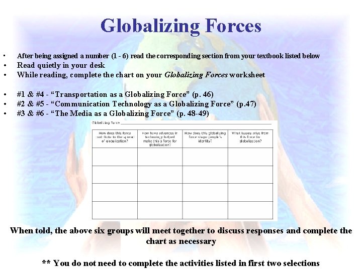 Identity and the Forces of Globalization What other