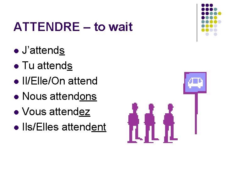 Les verbs Mme Zakus Franais 9 The basics