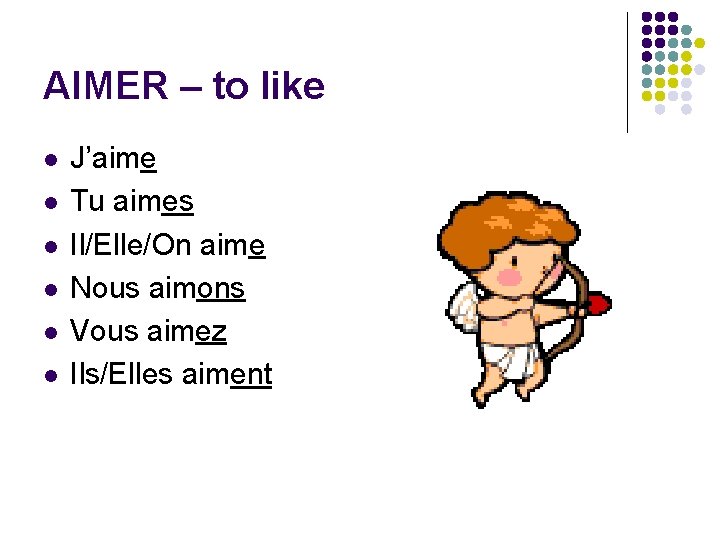 Les verbs Mme Zakus Franais 9 The basics