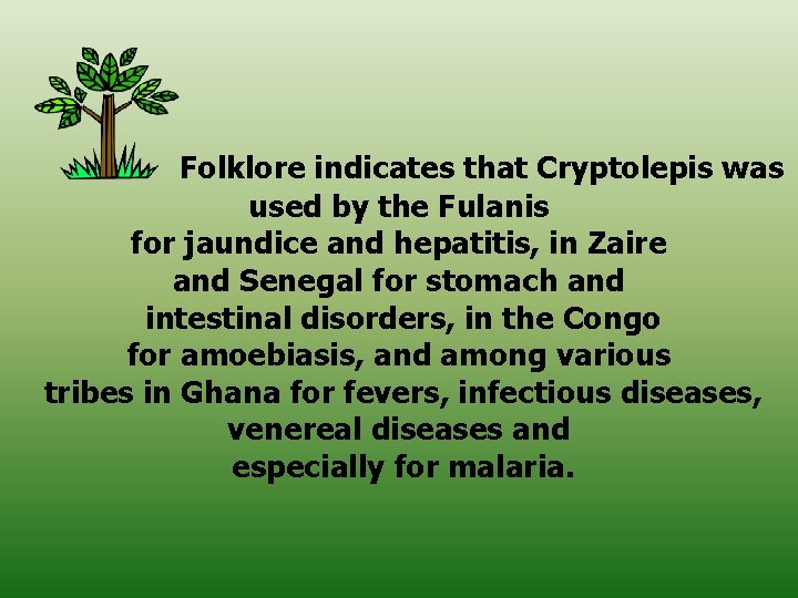 PHYTOLARIA A PROMISING HERBAL ANTIMALARIAL FROM GHANA Diane