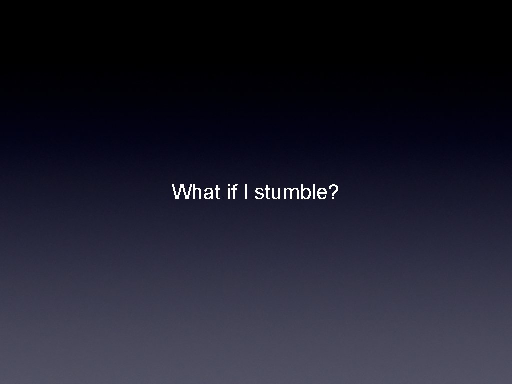 What if I Stumble DC Talk Is this