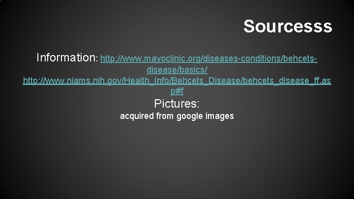 Behcets Syndrome Kelsey Rawcliffe and Jocelyn Colon Description