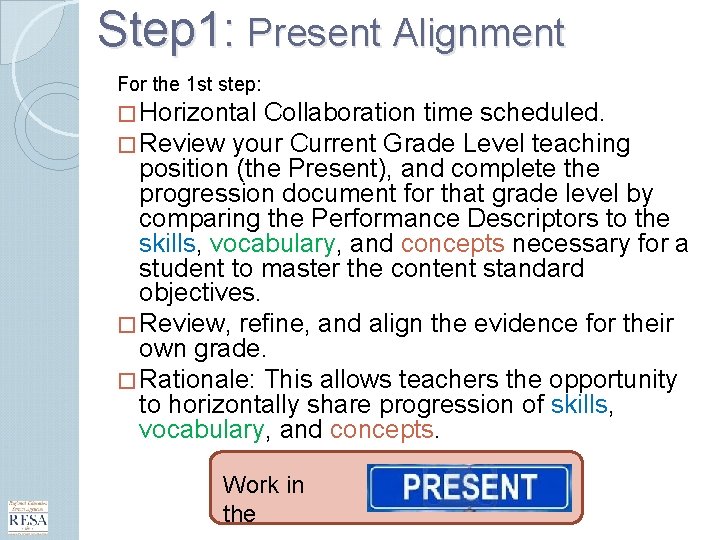 CURRICULUM ALIGNMENT PROCESS PROGRAMMATIC LEVELS School Improvement ...