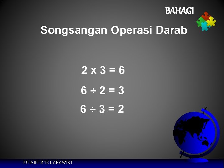 NUMERASI Operasi Darab SK BUBUL SEMPORNA JUNAINI BTE