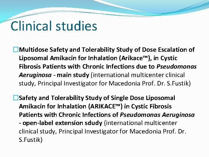 Research collaboration in CF Center for Cystic Fibrosis