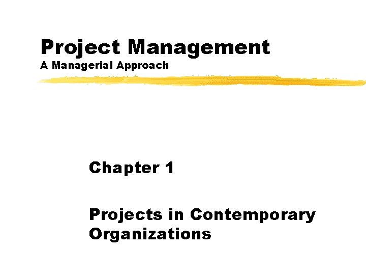Project Management A Managerial Approach 4e By Jack